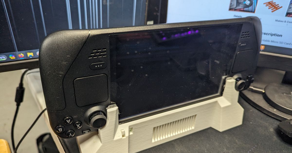 Inverted Steam Deck Dock with Slides by aviola7x7 | Download free STL ...