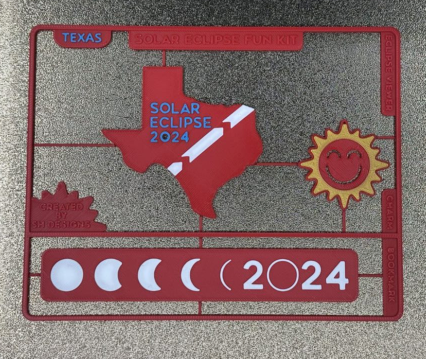 TEXAS - Solar Eclipse 2024 Fun Kit by iamnotwhoiam | Download free STL ...