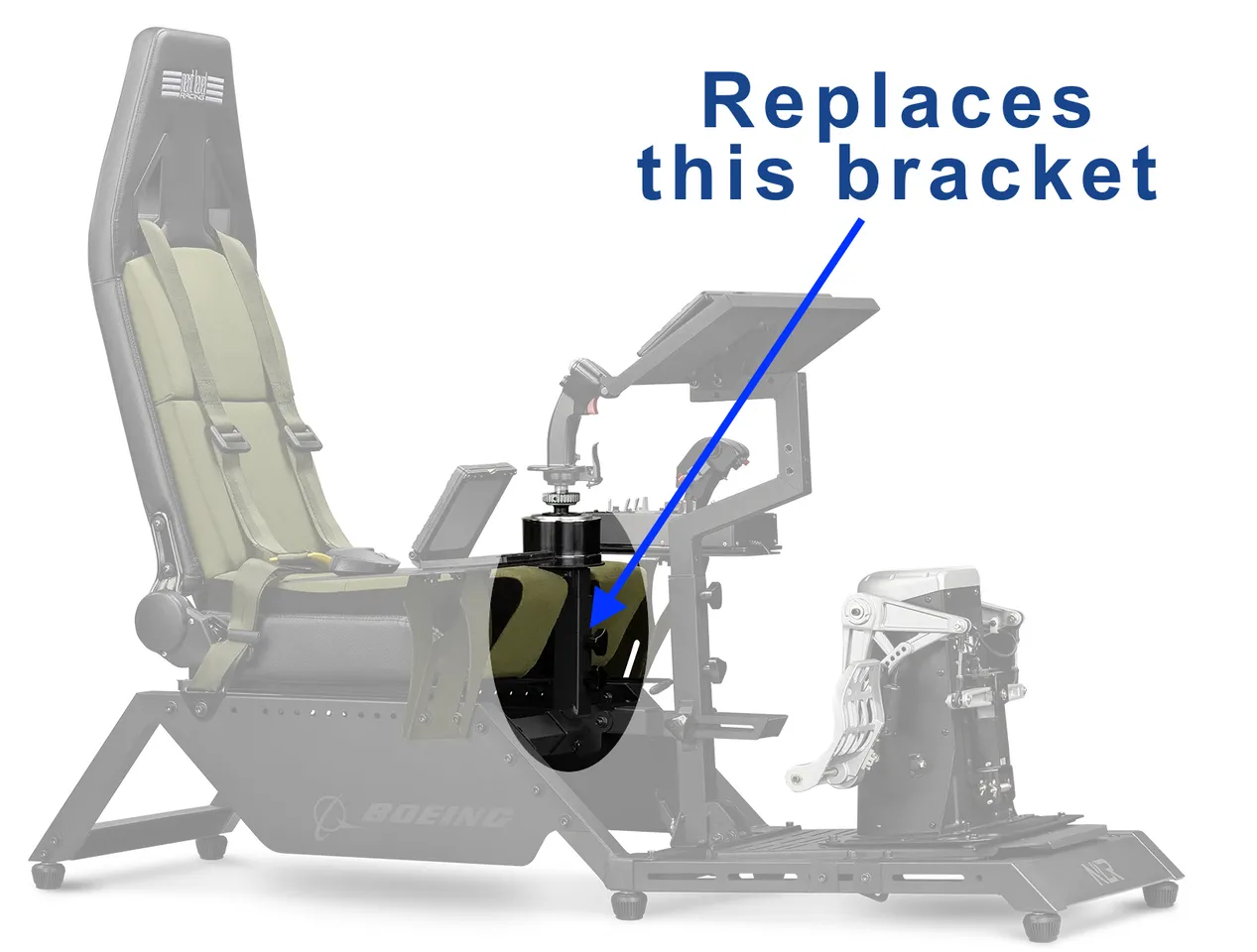 Compact Flight Stick Bracket for Next Level Racing Boeing Simulator ...