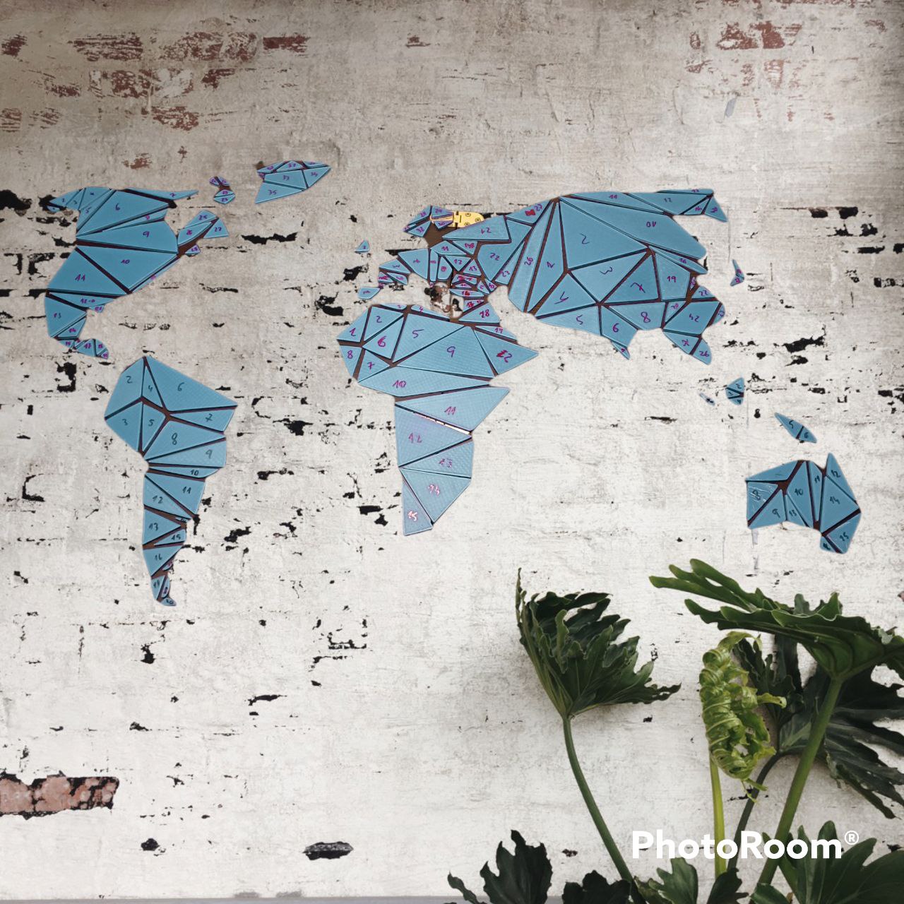 origami world map par Viajante3d | Téléchargez gratuitement un modèle ...