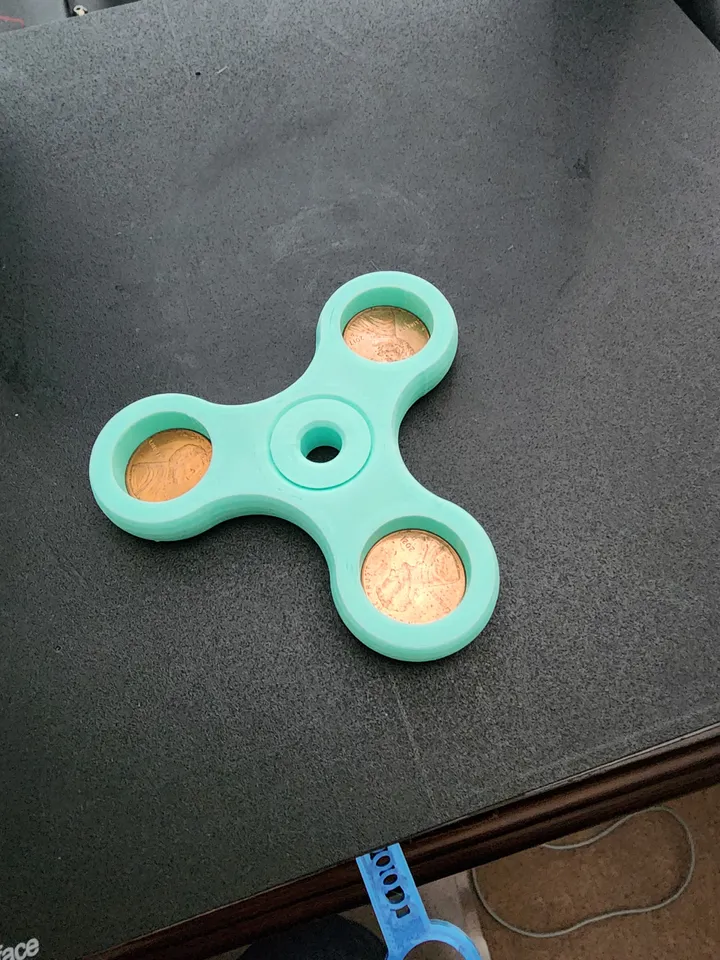 Fidget Spinner with Pennies by sledutah | Download free STL model ...