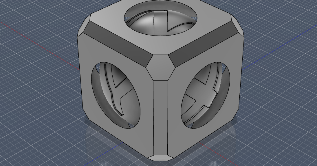 XYZ Sphere in a cube von A²riz | Kostenloses STL-Modell herunterladen ...