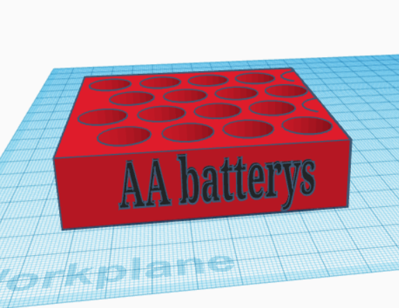 AA battery holder by jhon dnesser | Download free STL model ...