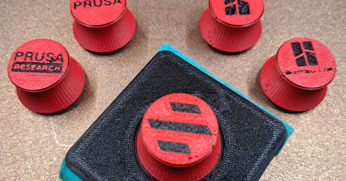 Build Plate Cleaner Microfiber Holder - Knob logo pack With permission ...