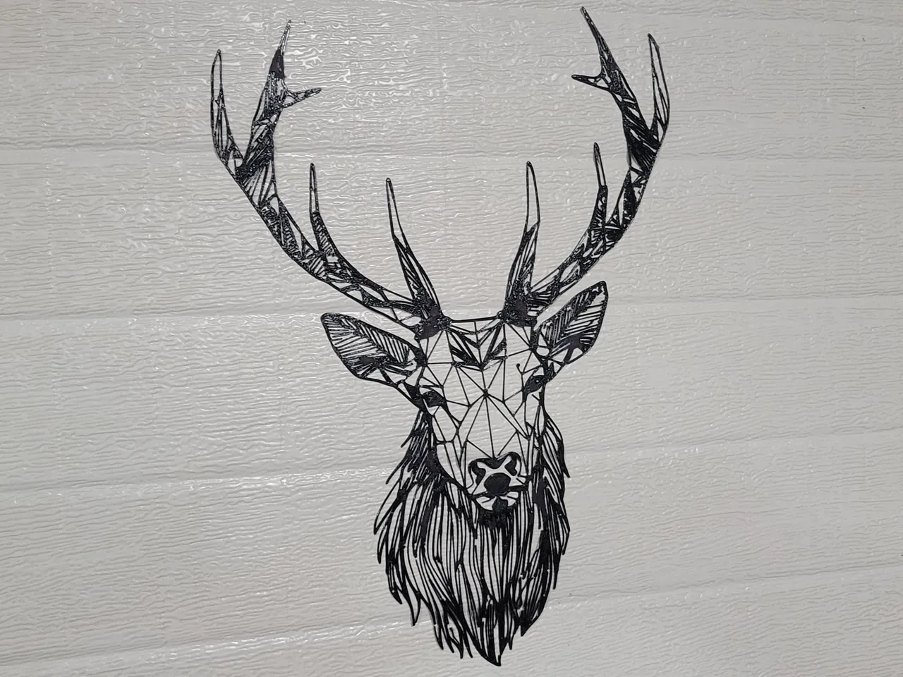 Geometric Elk Line Art by Garage_Tinkerer | Download free STL model ...