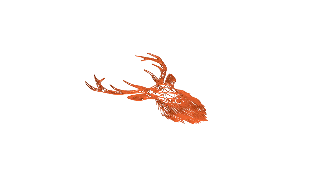 Geometric Elk Line Art by Garage_Tinkerer | Download free STL model ...