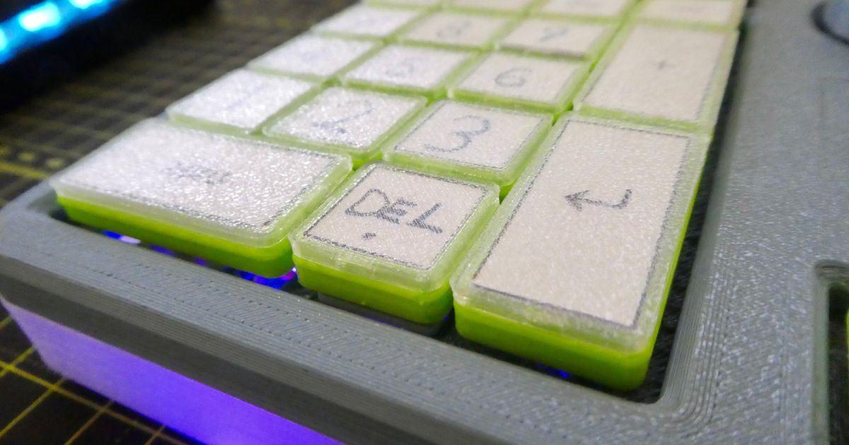 Low Profile Relegendable Keycap & rotary knob by _bwprobably | Download ...