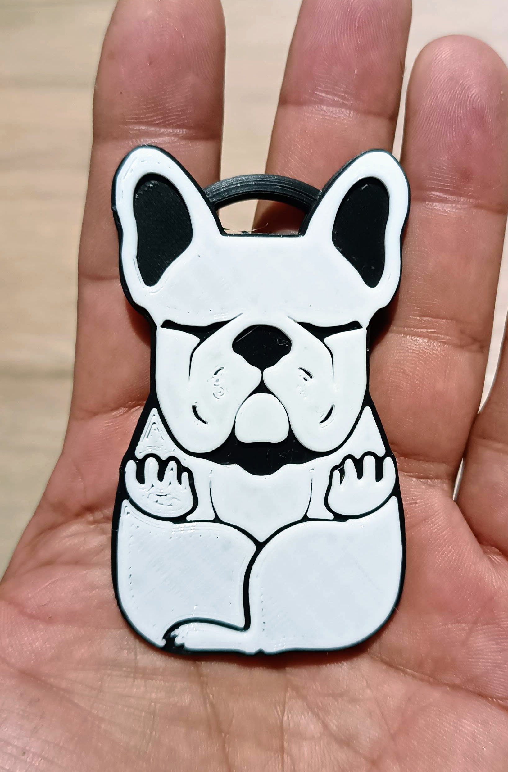 Bulldog for keychain or tag by Baloo 3D | Download free STL model ...