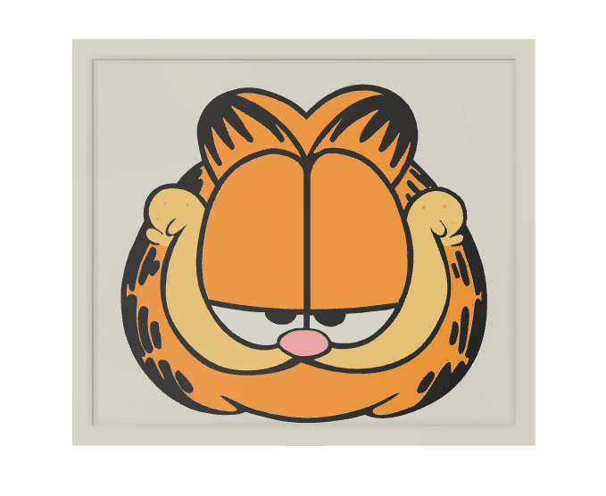 Garfield Plaque by Milo Craigie | Download free STL model | Printables.com