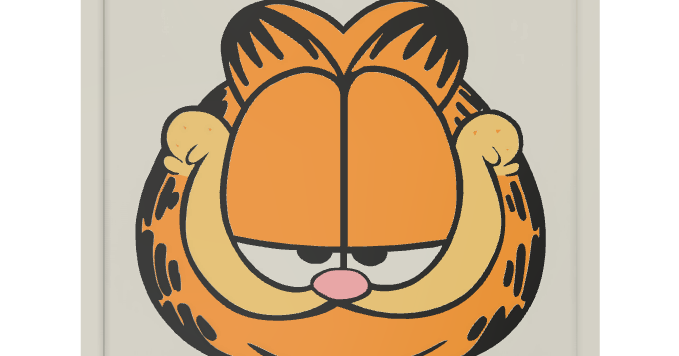 Garfield Plaque by Milo Craigie | Download free STL model | Printables.com