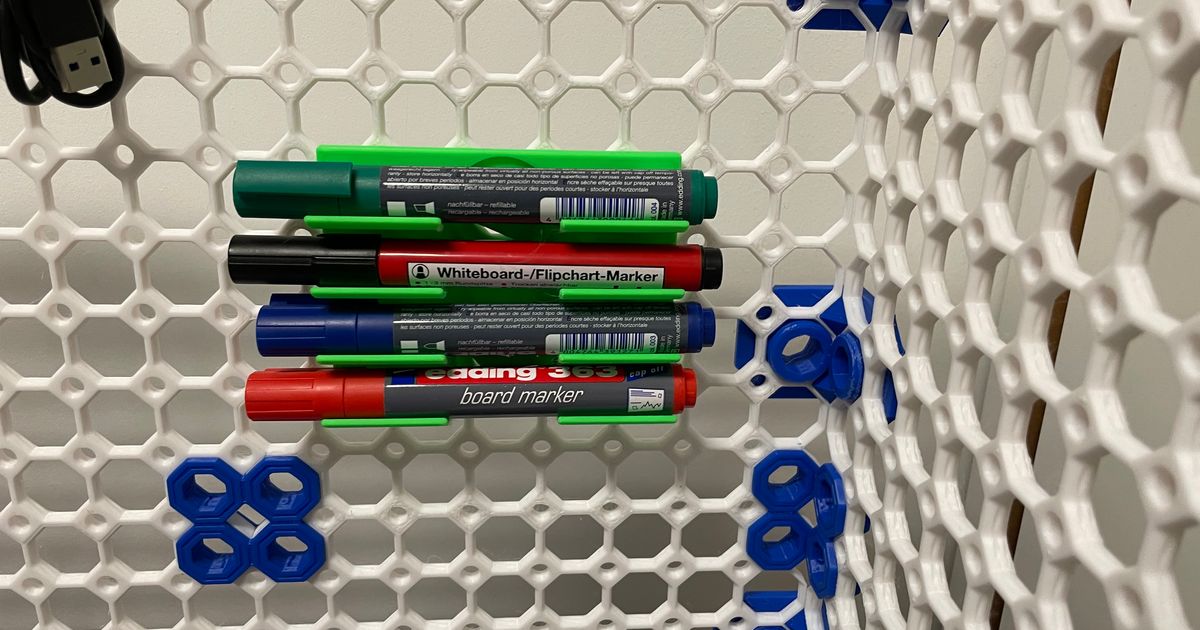 Multiboard Whiteboard Pen Holder by Robul | Download free STL model ...