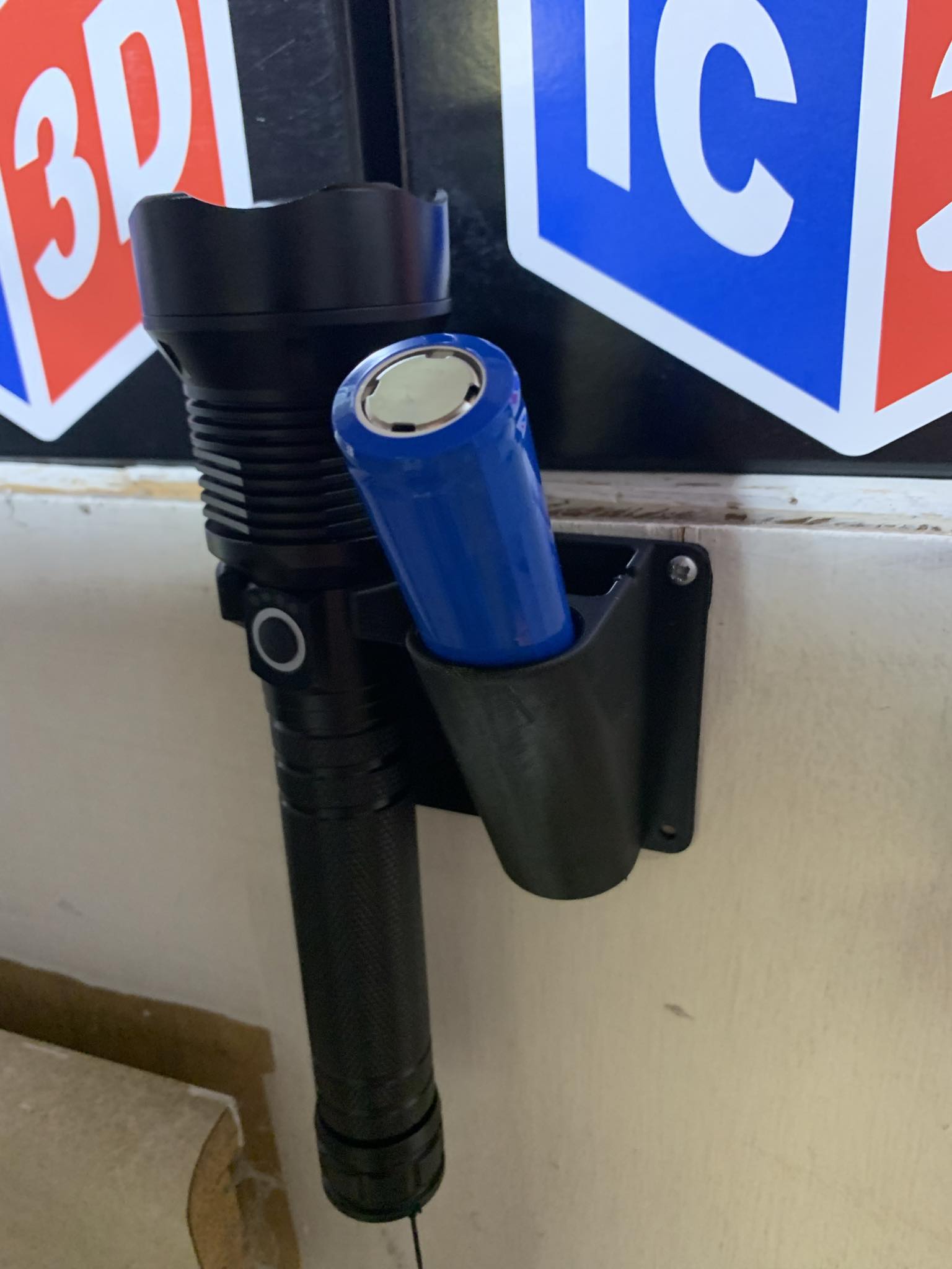 Wall mount Flashlight holster by winchcable22 | Download free STL model ...