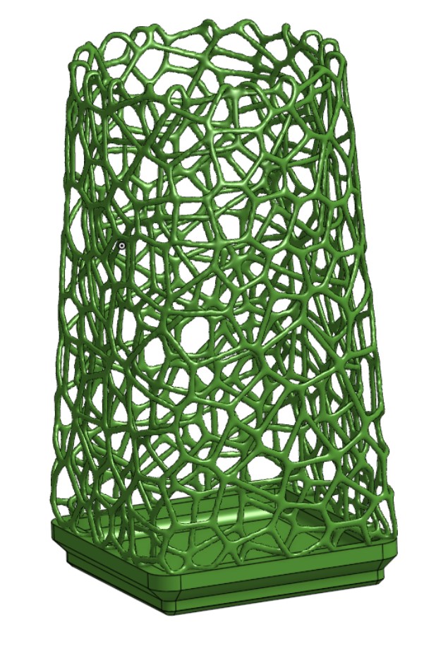 Gridfinity 1x1 Voronoi Pencil Cup by Jaidei | Download free STL model ...