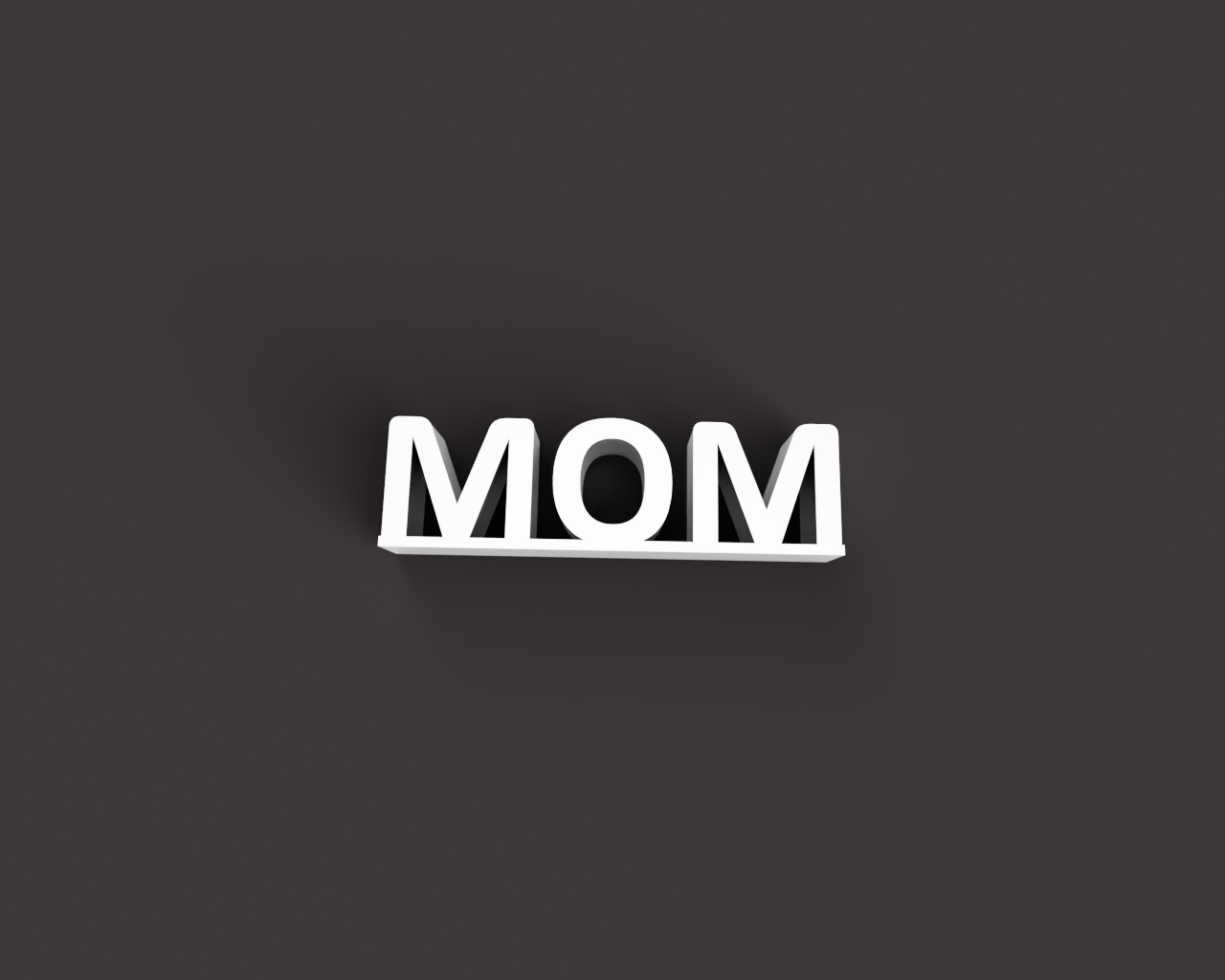 Mom sign by Lincoln Fiala | Download free STL model | Printables.com