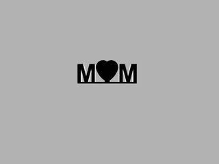 Mom heart sign by Lincoln Fiala | Download free STL model | Printables.com