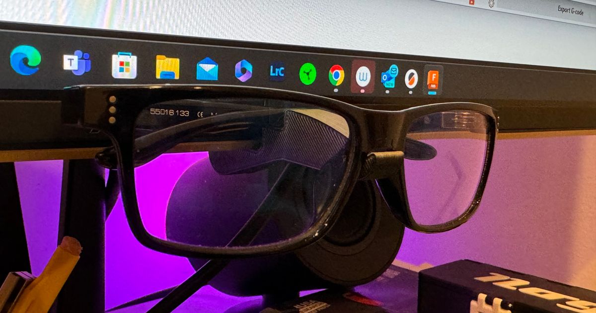 Glasses Monitor Mount by crashkg | Download free STL model | Printables.com
