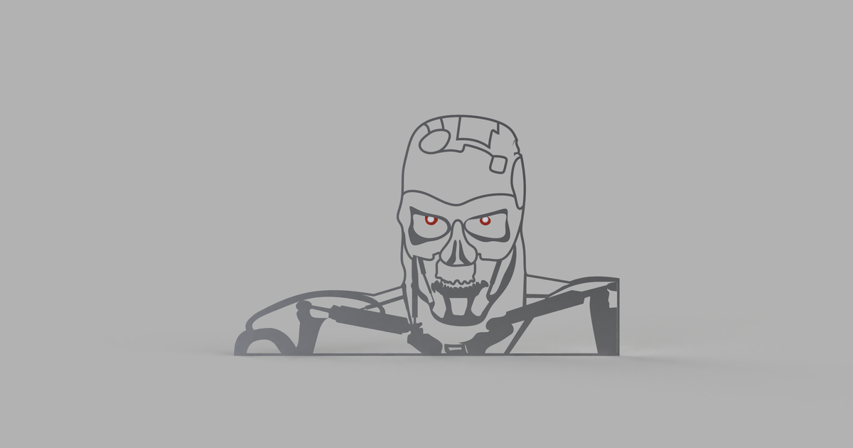 Terminator Wall art by Max Mustermann | Download free STL model ...