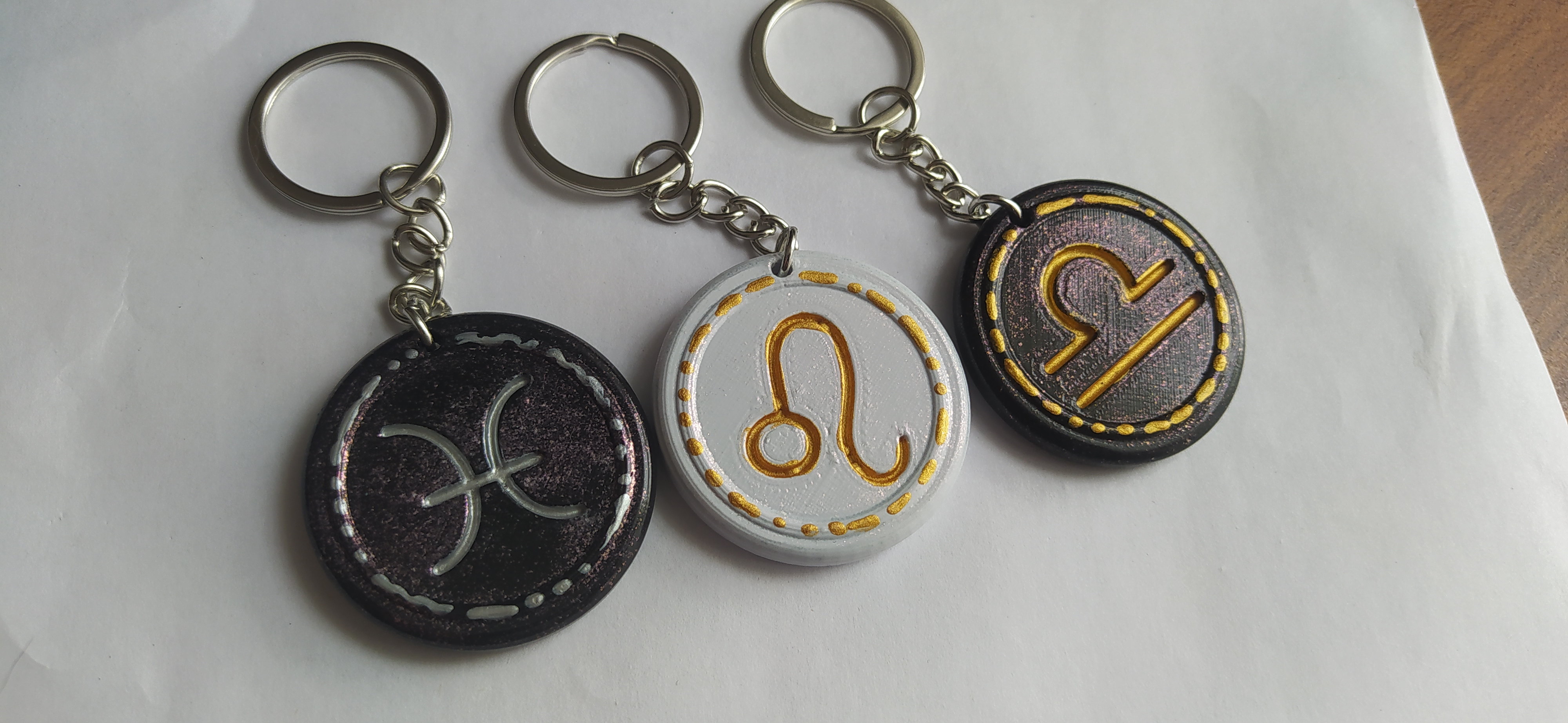 Zodiac signs, keychains by FROSTYPRINT - MakerWorld