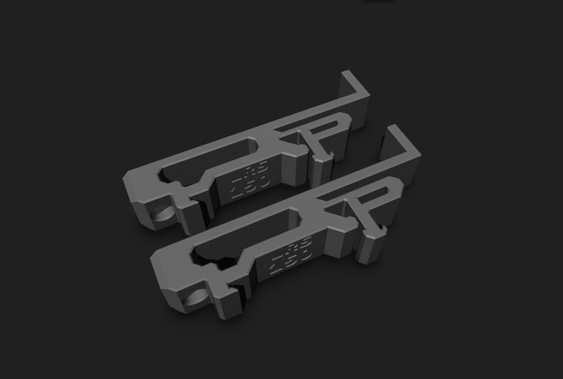 DIN 35mm brackets for Meanwell LRS 150-24 power supply unit by Iconic ...