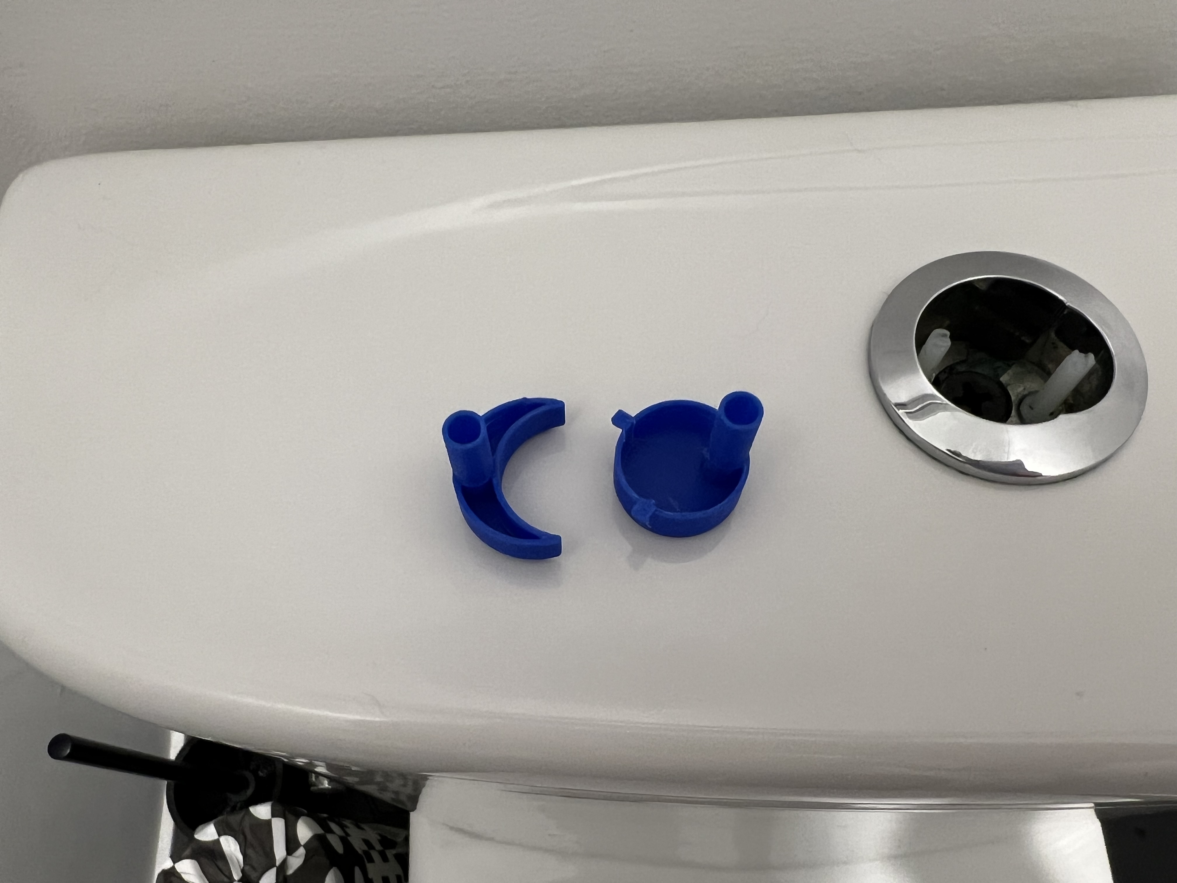 Roca Toliet Flush Button Cresent Moon by Connotron | Download free STL ...