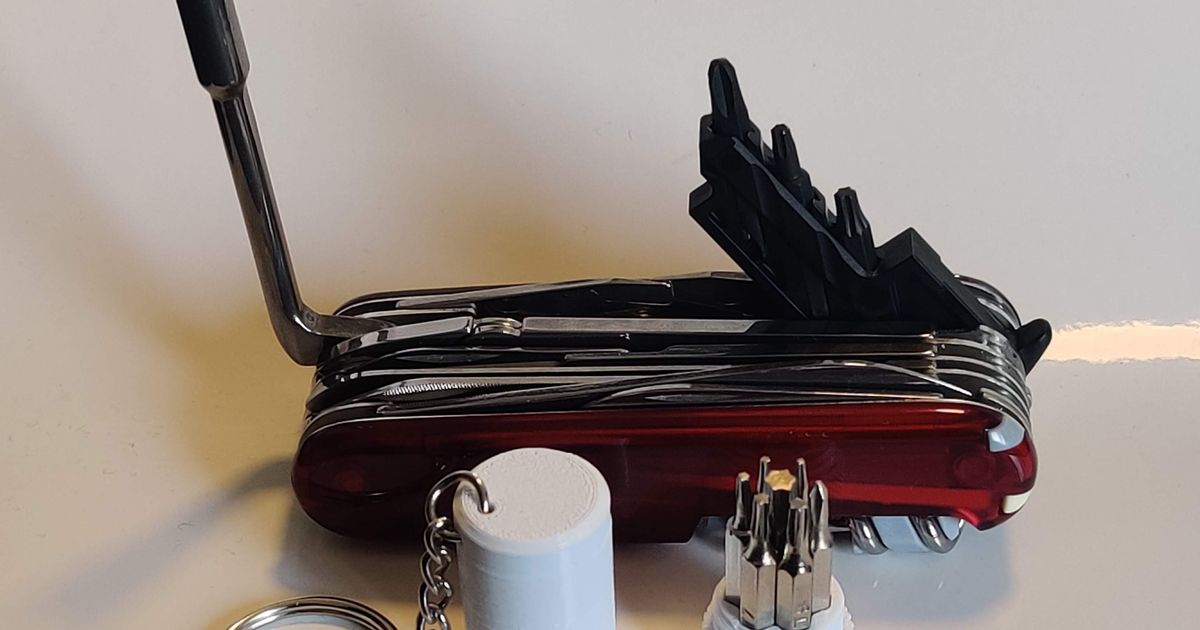 4mm bit holder keyring by mattsimus | Download free STL model ...