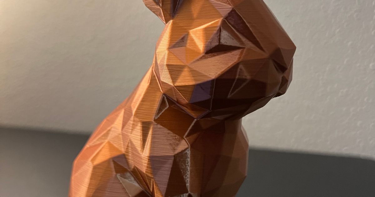 Low Poly Rabbit (Symmetrized) by npburns224 | Download free STL model ...