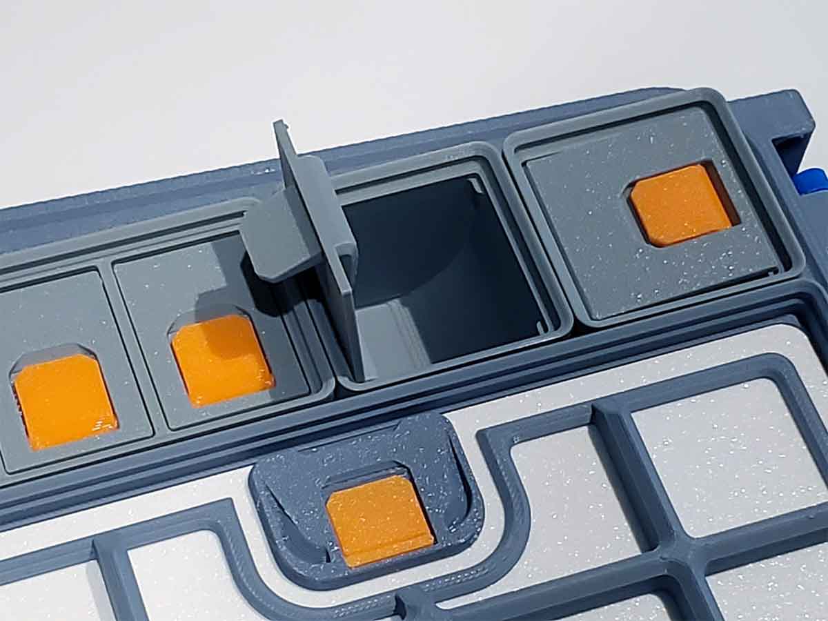 Gridfinity 1xY Multi Compartment Lidded Bins with Tabs Version 2.1 in ...