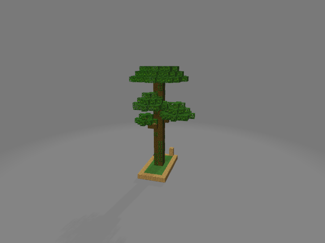 minecraft jungle tree wall mount by pleaxsy | Download free STL model ...