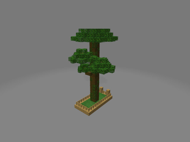 minecraft jungle tree wall mount by pleaxsy | Download free STL model ...