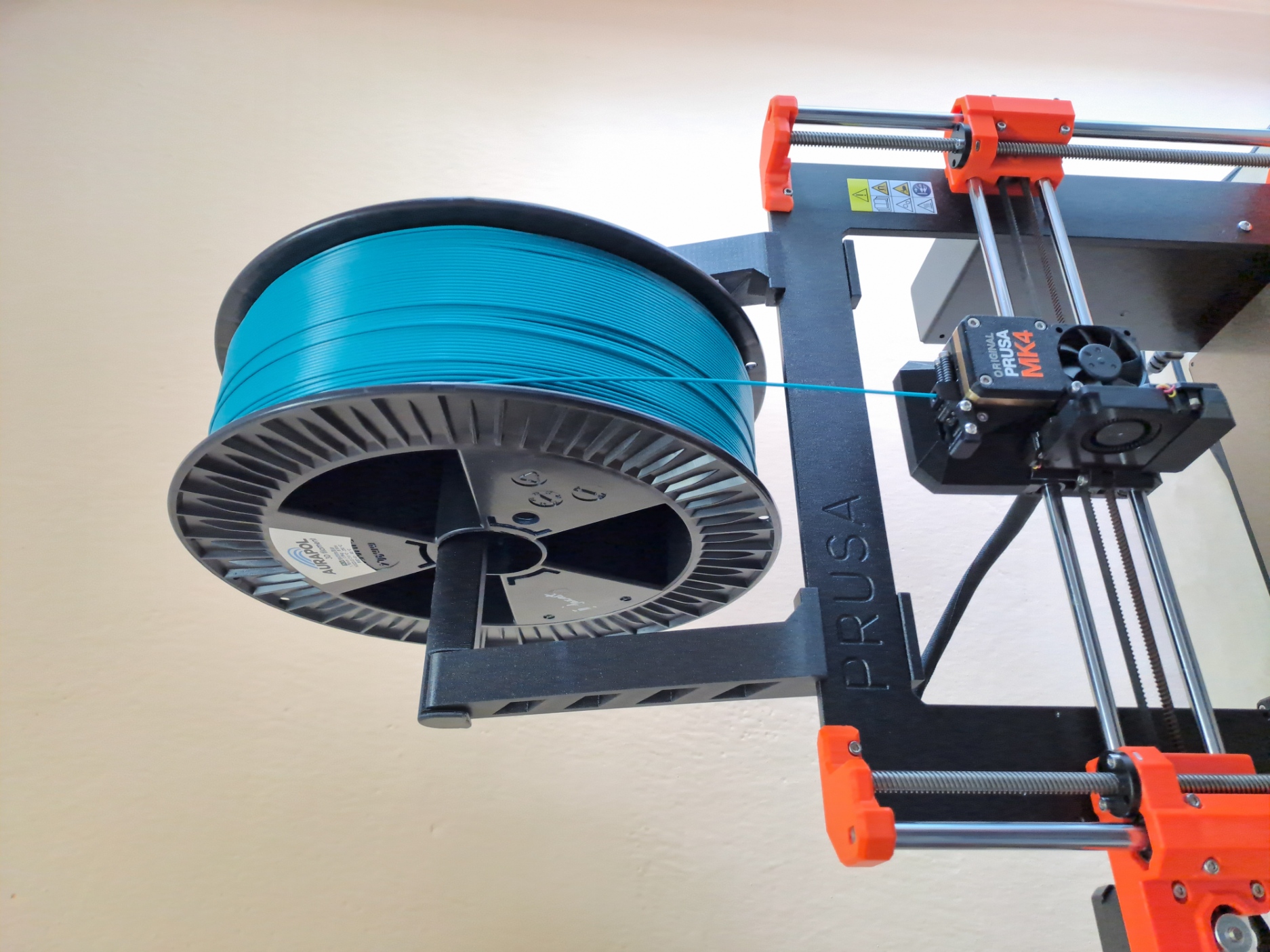 2,5kg Spool Holder for Original Prusa MK4 & MK3S+ da Martin Kozák ...