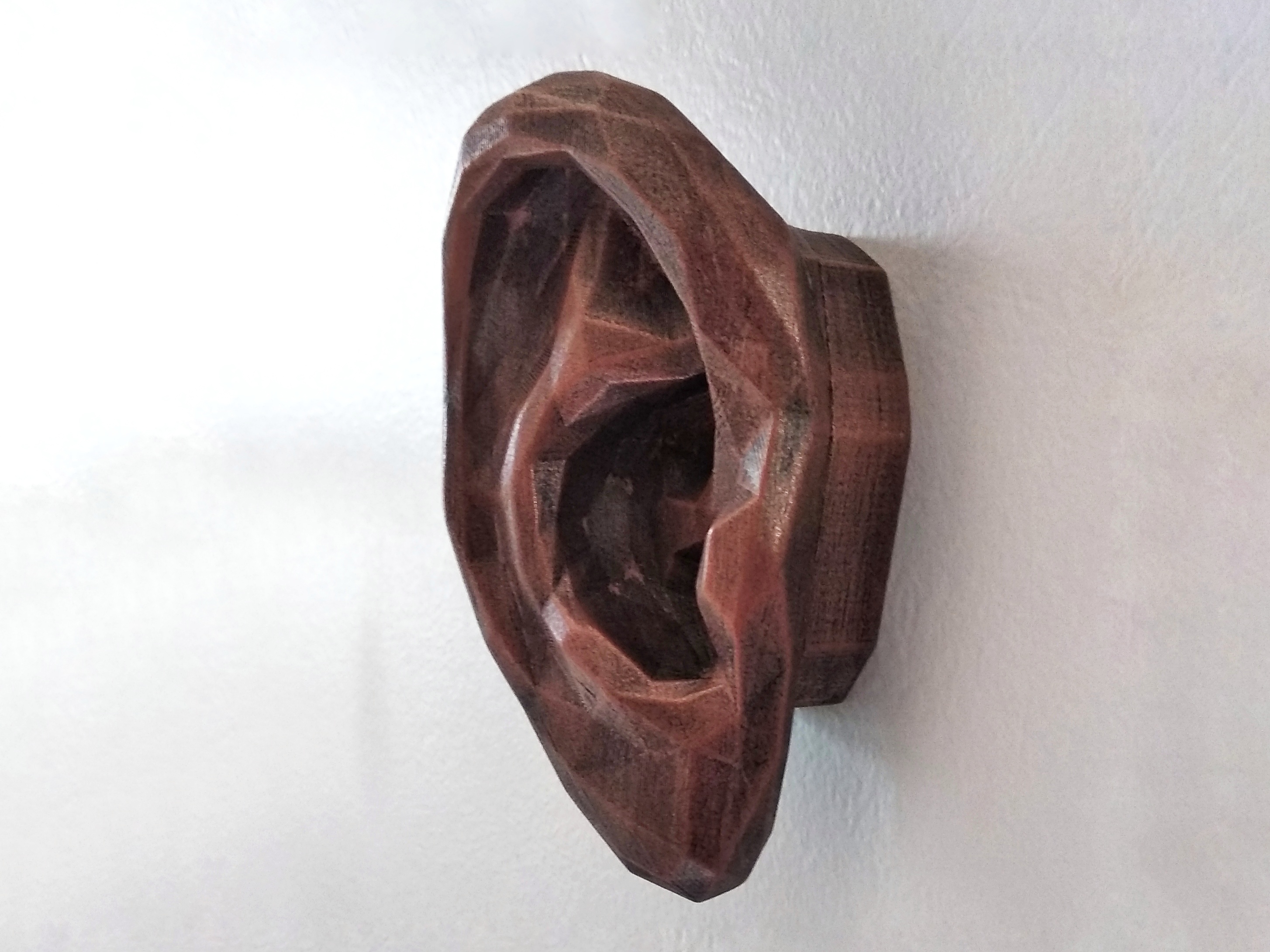 Low Poly Ear Wall Decoration and Hook by ateldsign | Download free STL ...
