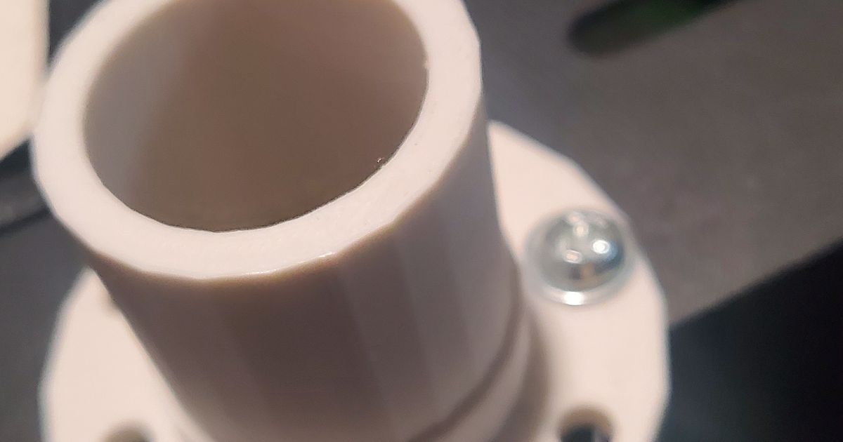 pvc flange for nlr plates by Joel Webster | Download free STL model ...