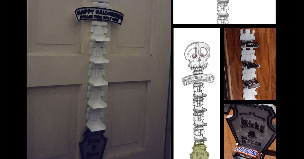 Socially Distanced Halloween Candy Dispenser Ladder by MyStoopidStuff ...