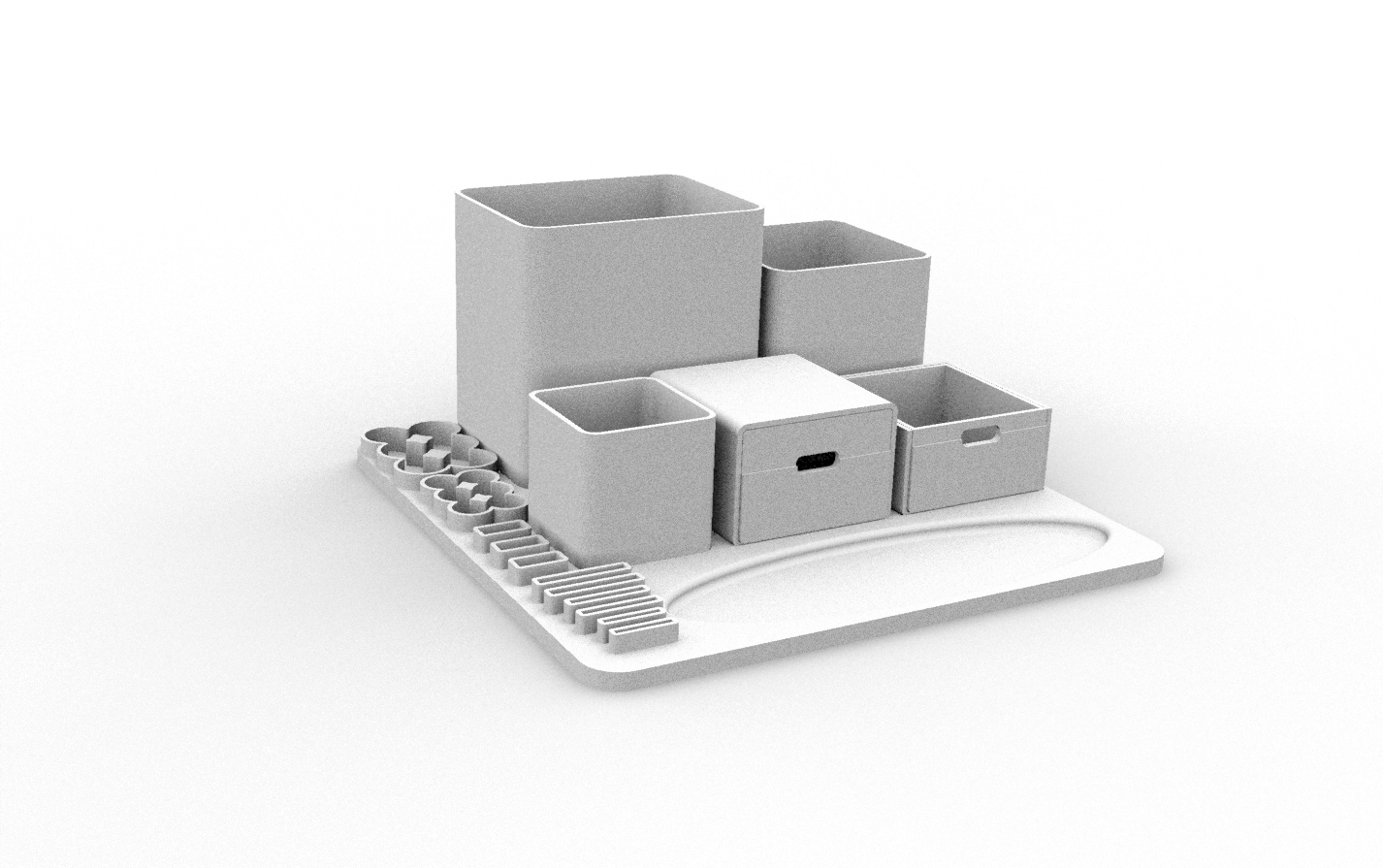 desk organizer box multicolor by Mazze | Download free STL model ...