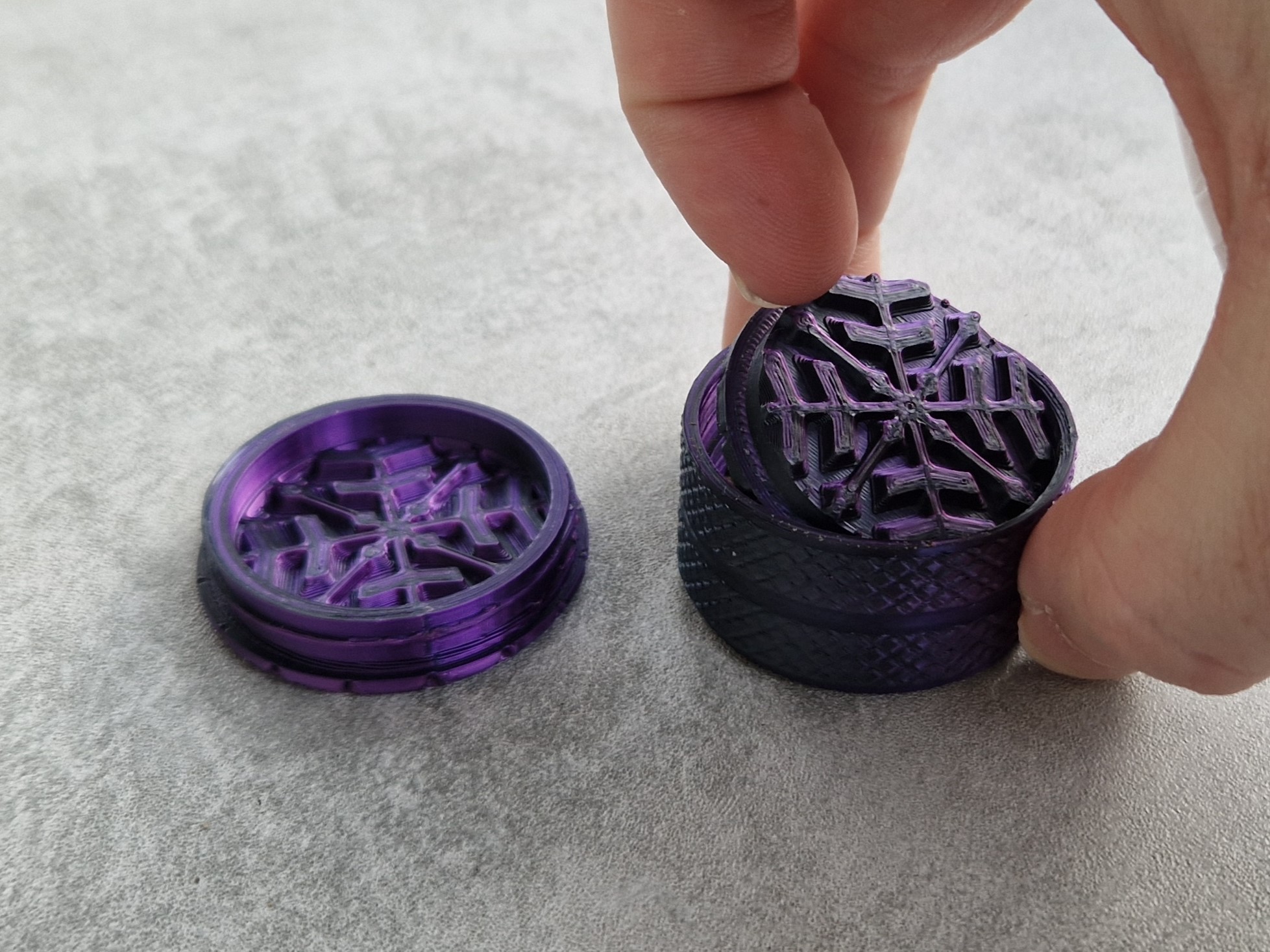Grinder with storage by fonzy | Download free STL model | Printables.com