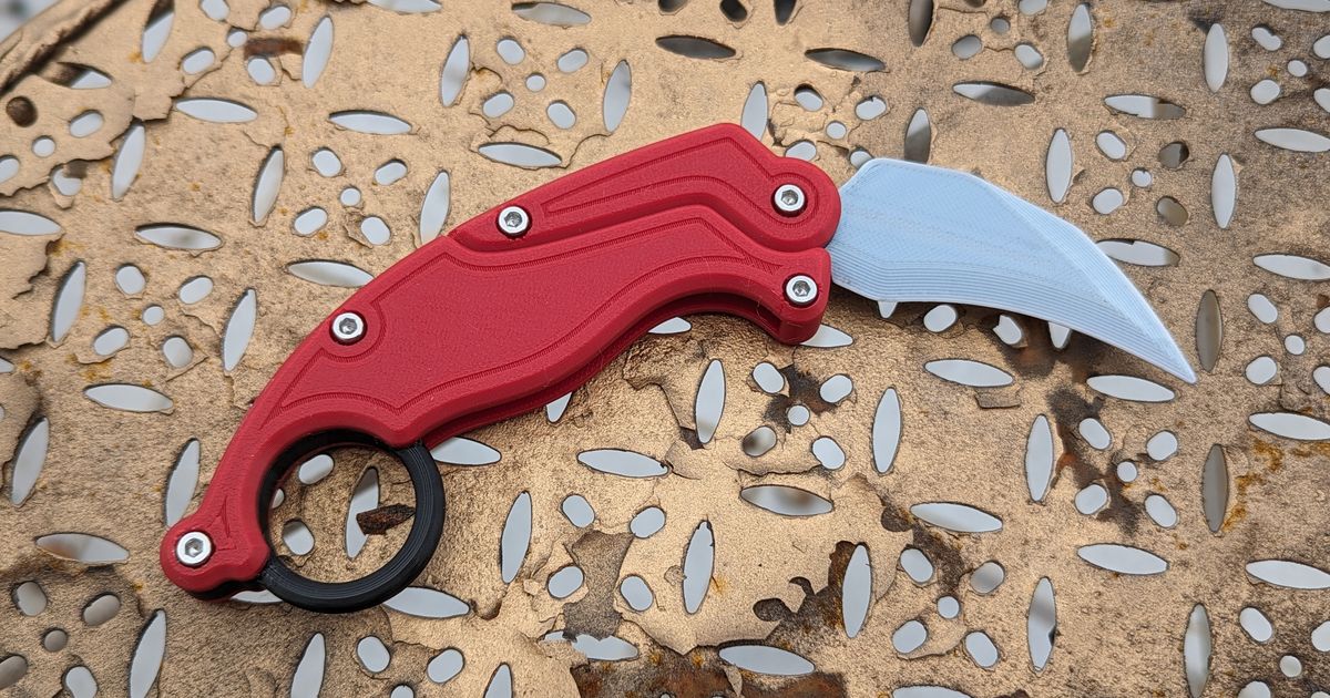 Gravity Karambit Knife Fidget Toy by GLeZz | Download free STL model ...