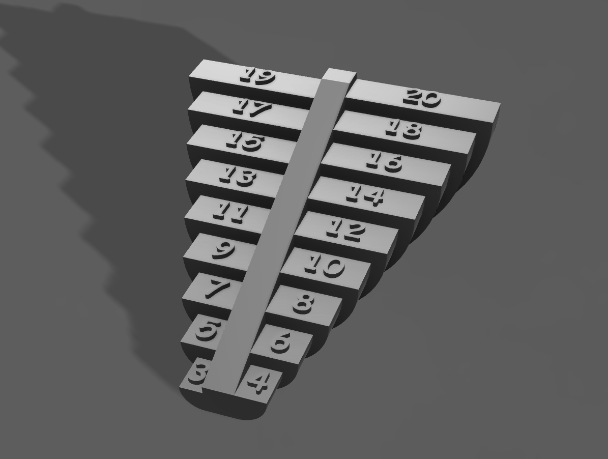 Radius Overhang Test by Tuna | Download free STL model | Printables.com