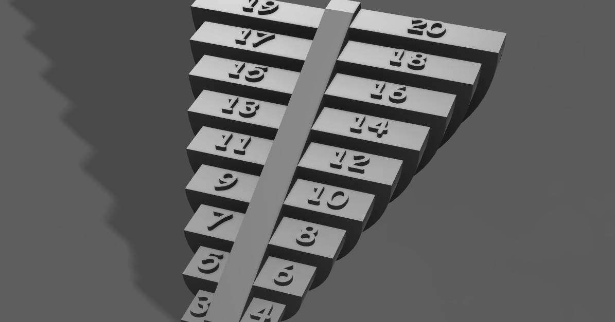 Radius Overhang Test by Tuna | Download free STL model | Printables.com
