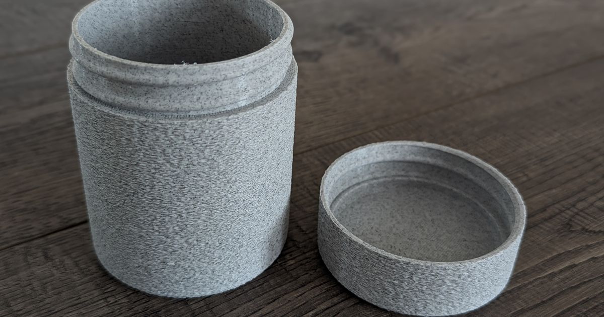 Parametric Threaded Container by kdub | Download free STL model ...