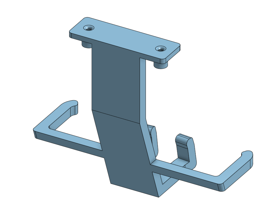 Controller Under Desk Holder by alberto - 2518 | Download free STL ...
