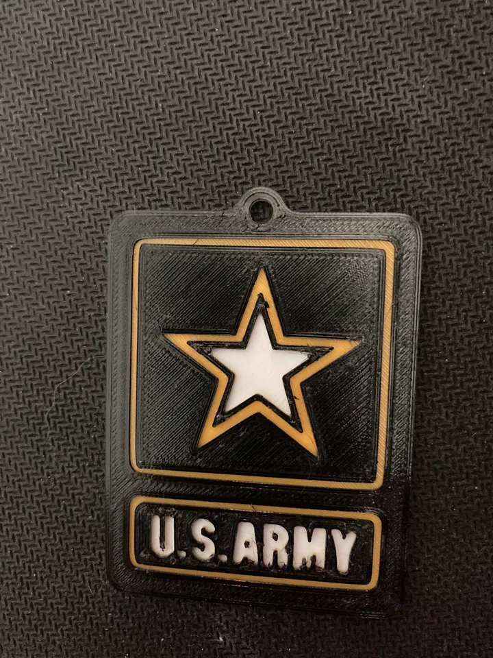 US Army Logo Keychain by 3D Ideation | Download free STL model ...