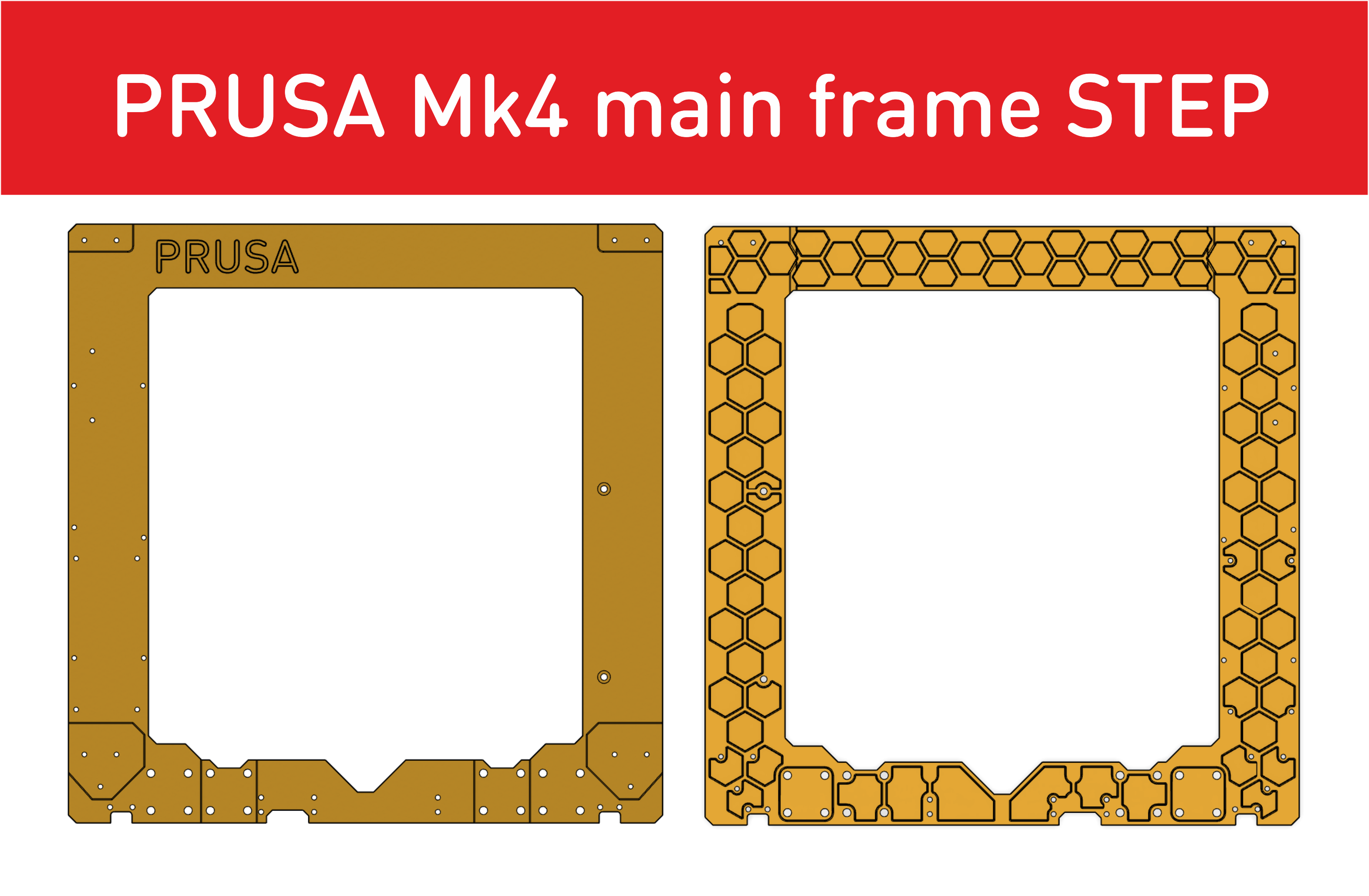 PRUSA MK4 main frame (STEP) by PEEVES | Download free STL model ...