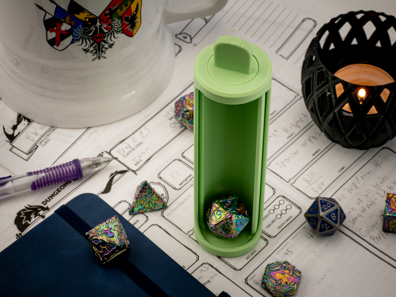Print in Place DND Dice Holder by Grahamcracker | Download free STL ...
