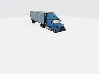 Semi truck with trailer by Carter Daliessio | Download free STL model ...
