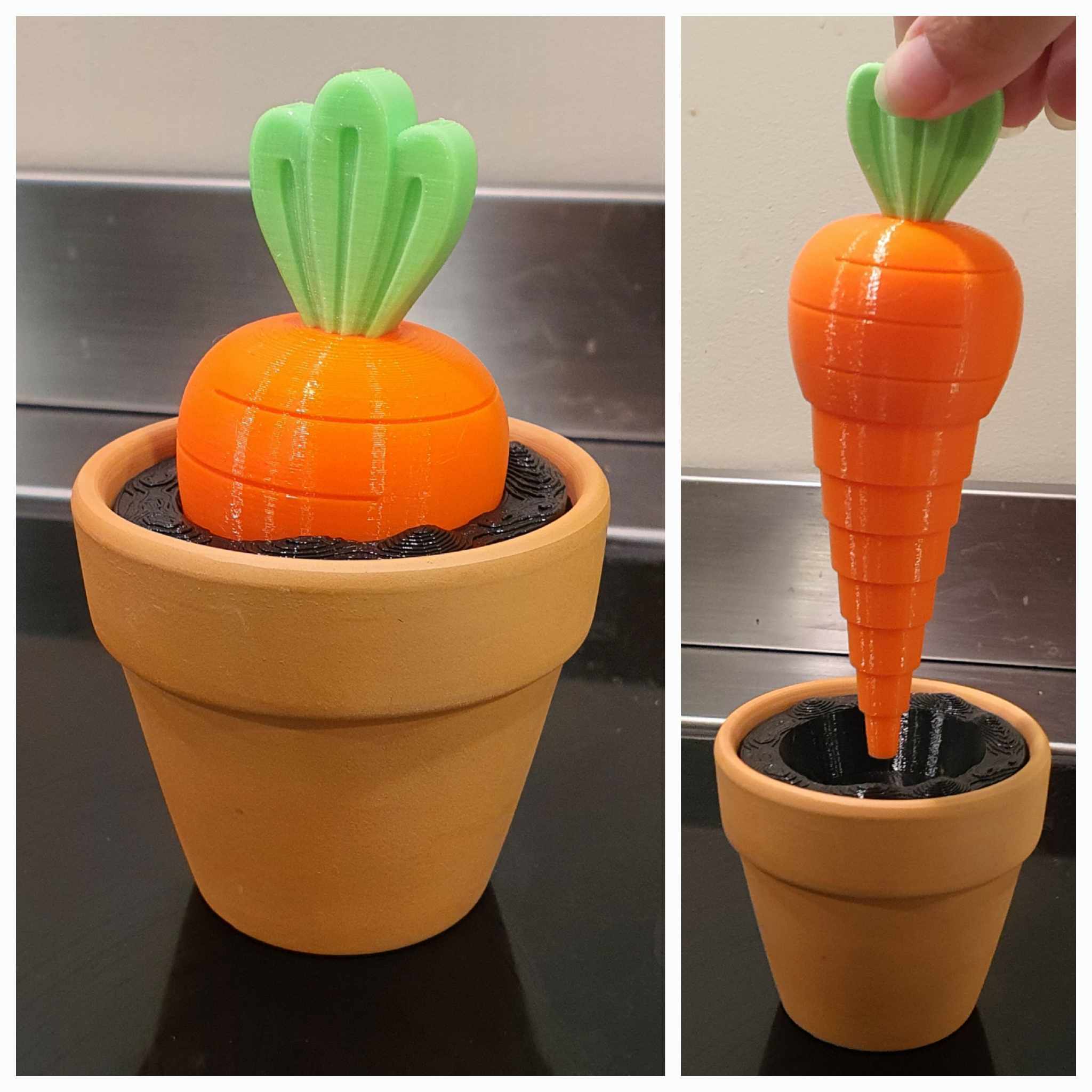 Cute Metal buckets (and dirt for extendable carrots) by Oana | Download ...