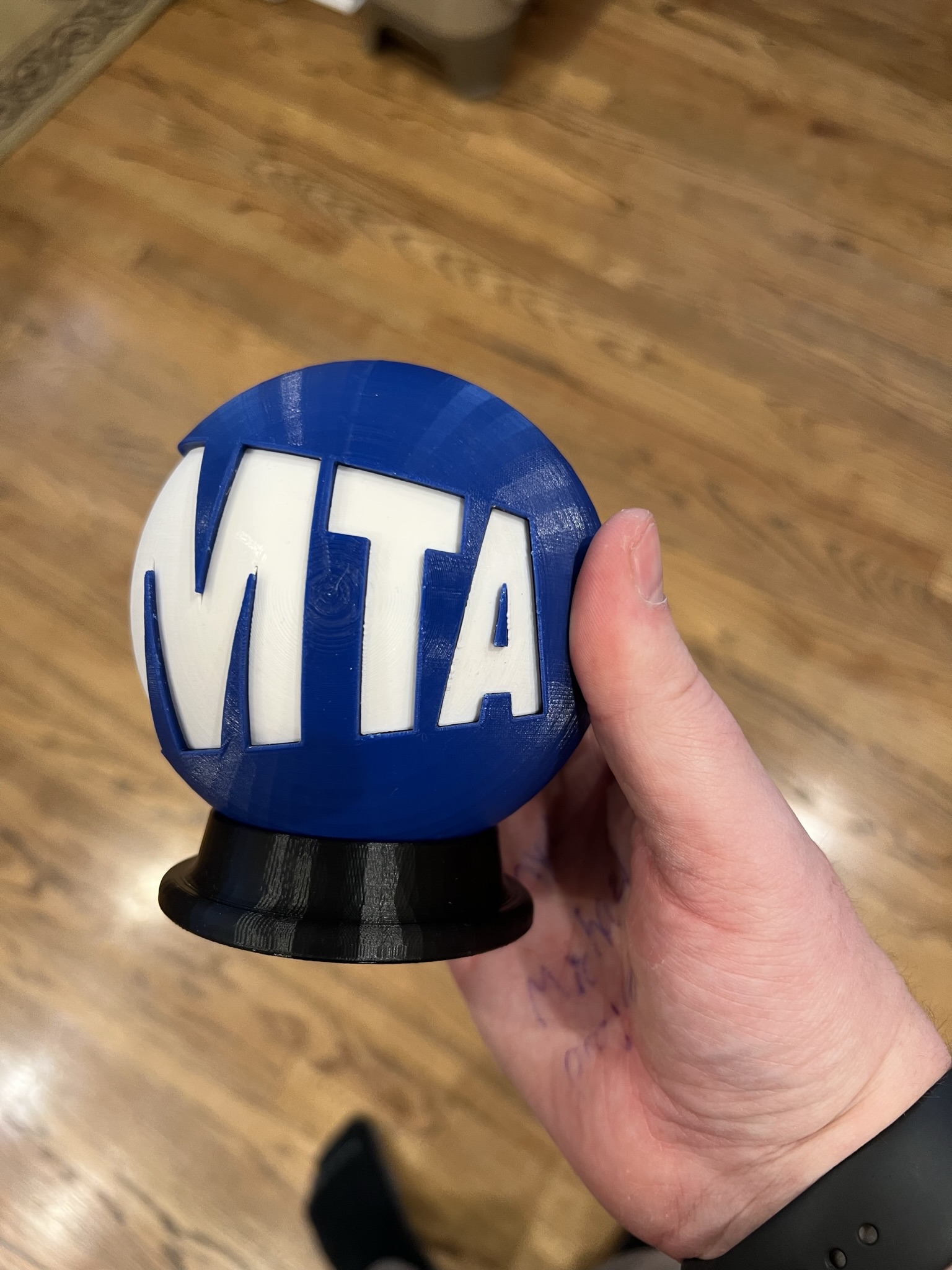 MTA Logo Ball With Base by Mona_Overdrive | Download free STL model ...