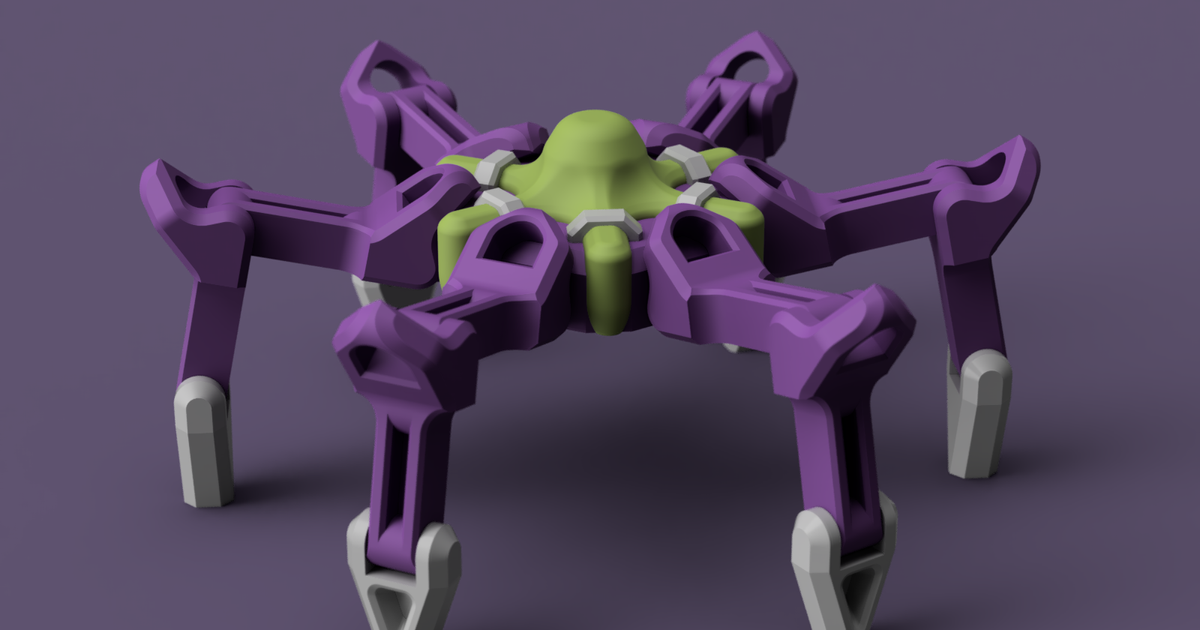 Articulated Alien Hexapod Mech por Windrose | Descargar modelo STL ...