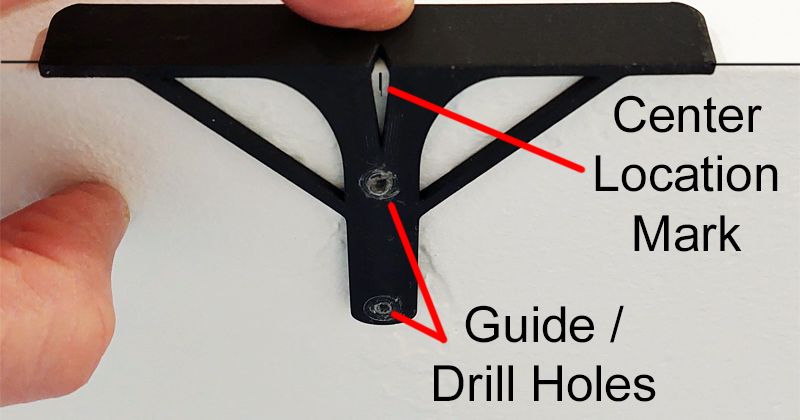Mini-Blind Mounting Bracket Hole Alignment Guide / Jig / Tool by ...