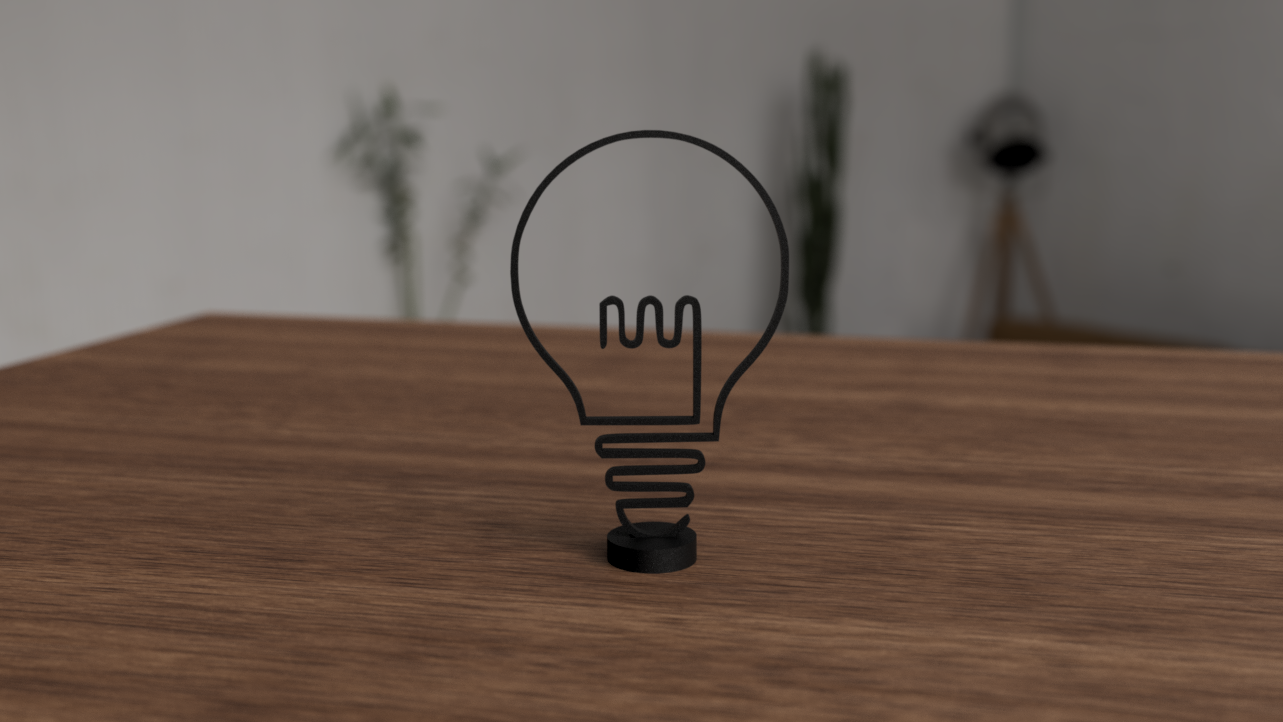 2D Bulb with stand por OrangeSs | Descargar modelo STL gratuito ...