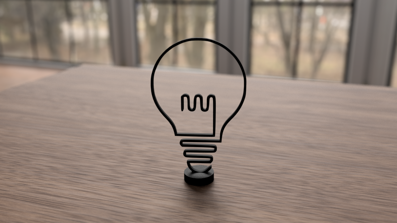 2D Bulb with stand von OrangeSs | Kostenloses STL-Modell herunterladen ...